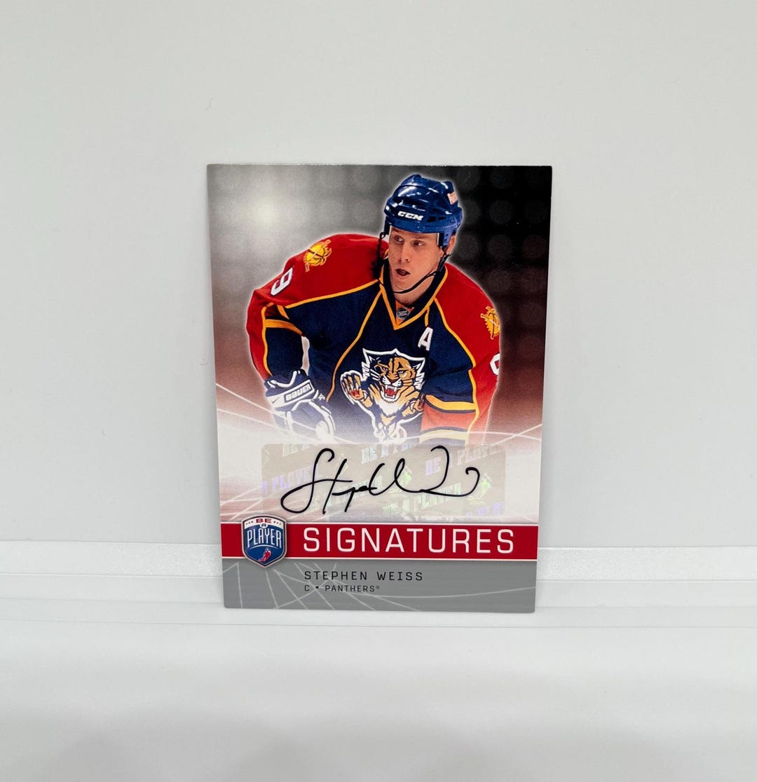 Stephen Weiss #SWE Florida Panthers; Autograph; Upper Deck Be a Player ...