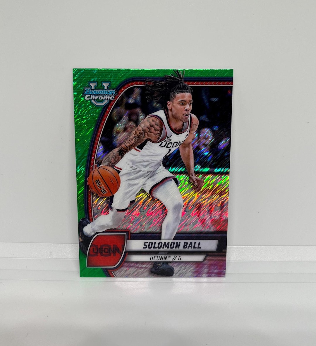 Solomon Ball #87; Green Shimmer Refractor; Topps Bowman U Chrome ...