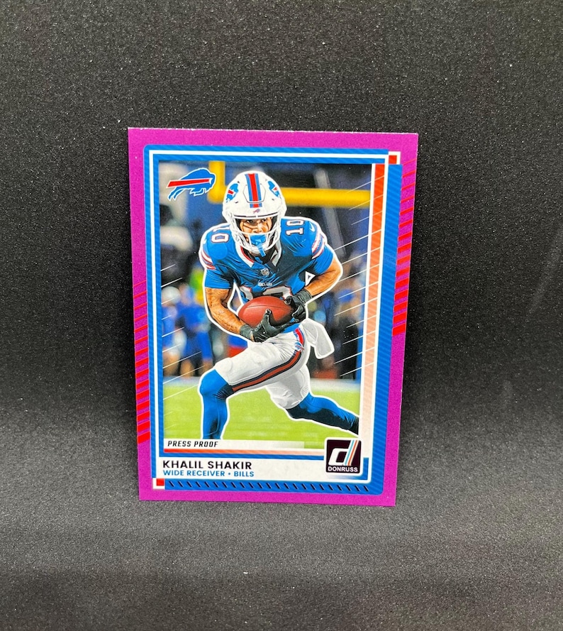 Khalil Shakir #53 Buffalo Bills; Purple Press Proof; Panini Donruss ...