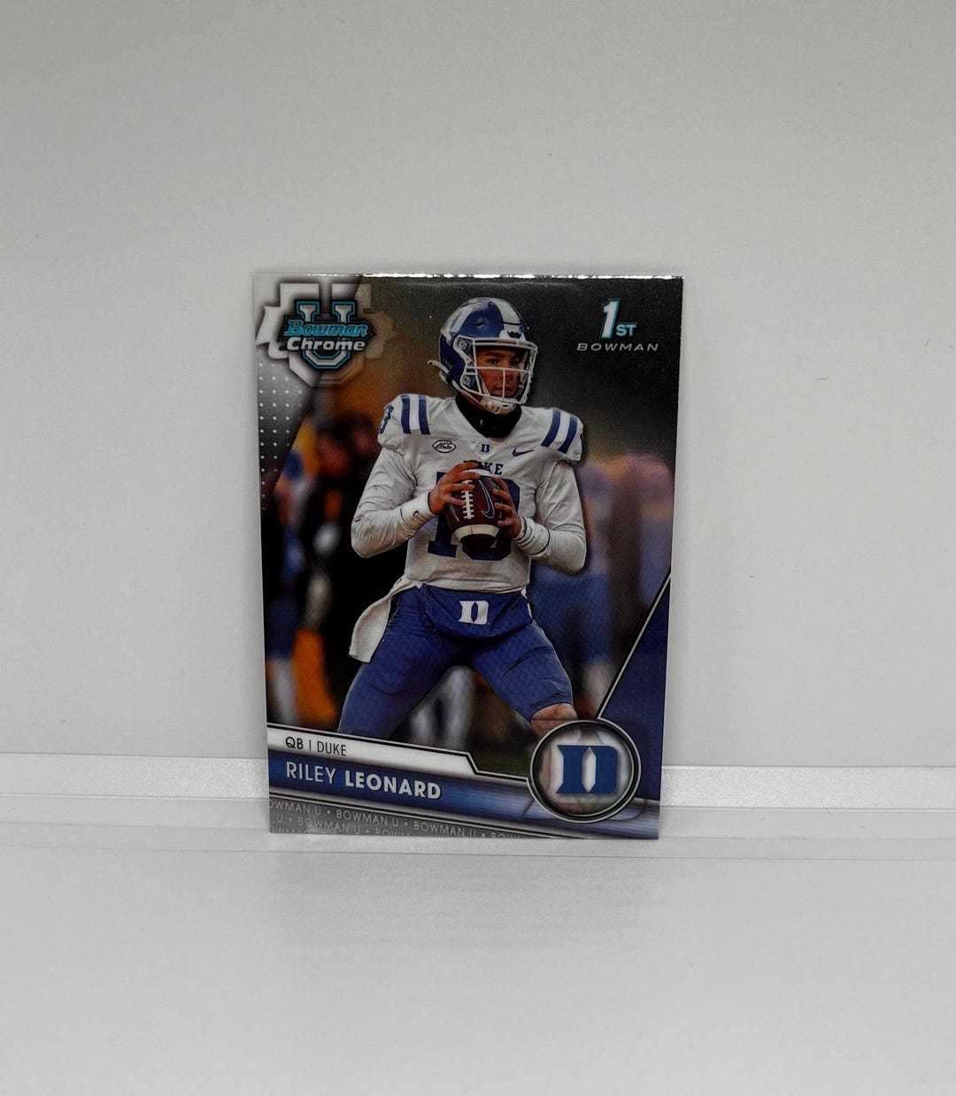 Riley Leonard #6 Notre Dame Fighting Irish; 1st Bowman; Topps Chrome ...