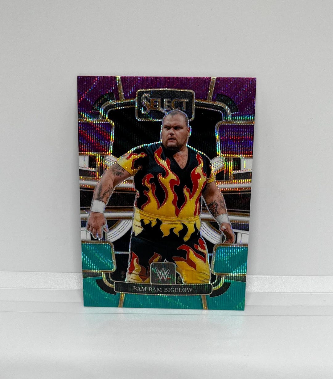 Bam Bam Bigelow #99; Concourse Level - Tri-color Prizm; Panini WWE ...