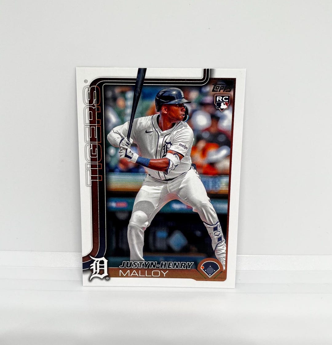 Justyn-henry Malloy #269 Detroit Tigers; Rookie; Topps Baseball 2025 - Etsy