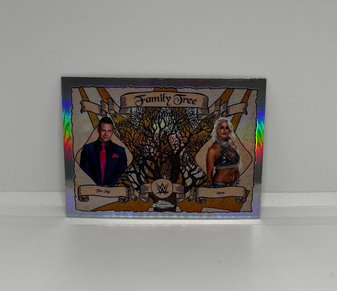 Miz/maryse #FFMM; Family Tree Insert; Topps Chrome WWE 2025 - Etsy