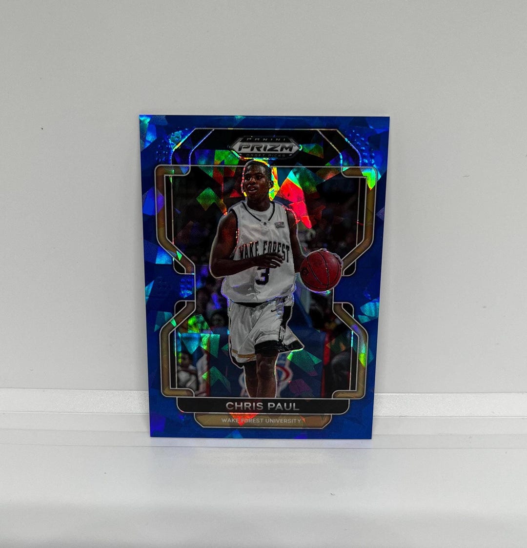 Chris Paul #8 San Antonio Spurs; Blue Ice Prizm - Numbered 57/99 ...