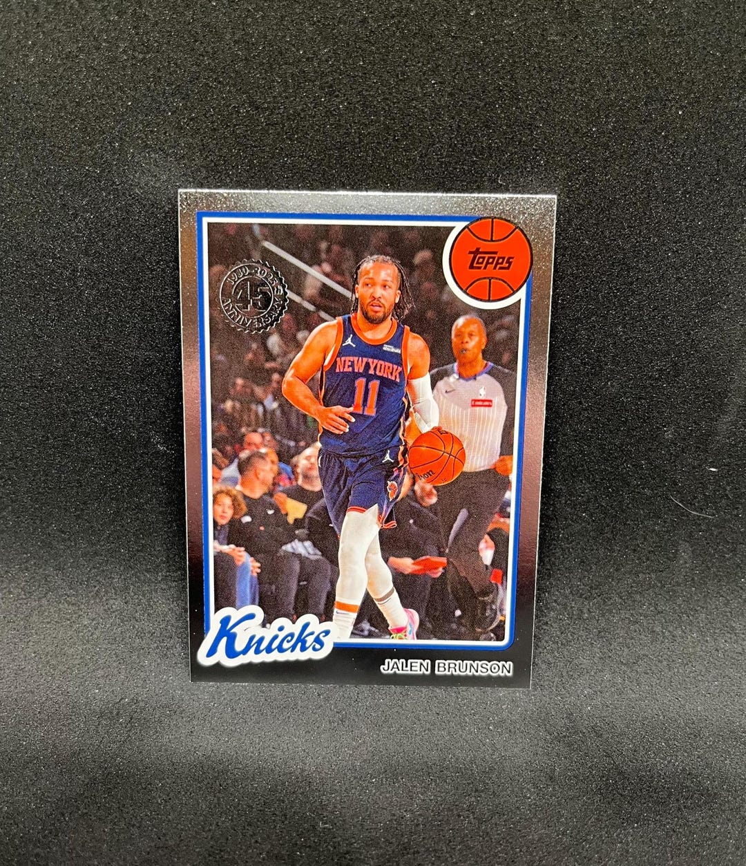 Jalen Brunson #80BK95 New York Knicks; 45th Anniversary Insert; Topps ...