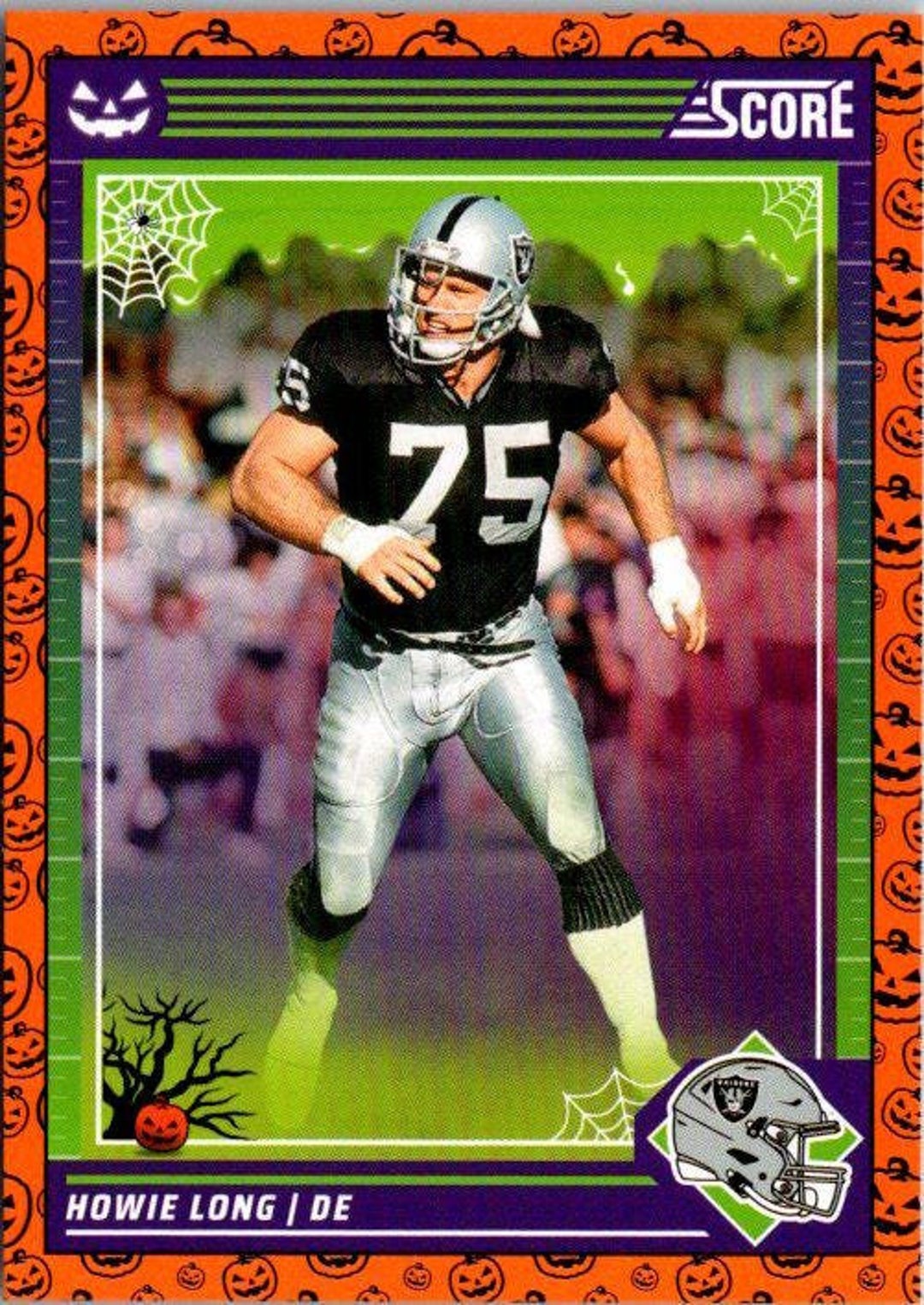 Howie Long #153 Las Vegas Raiders; Orange Pumpkins; Panini Score-a ...