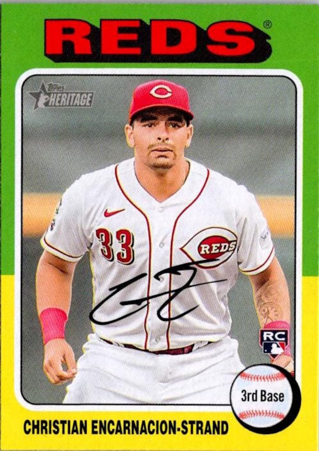 Christian Encarnacion-strand #182 Cincinnati Reds; Rookie; Topps ...