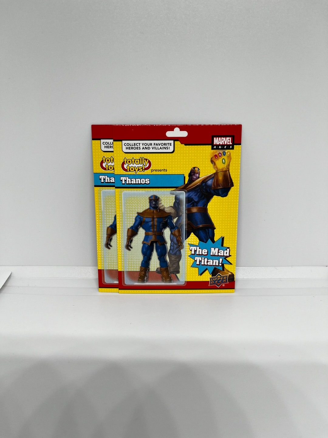 Thanos #TT12; Totally Toys Action Figure Insert; Upper Deck Marvel Ages ...