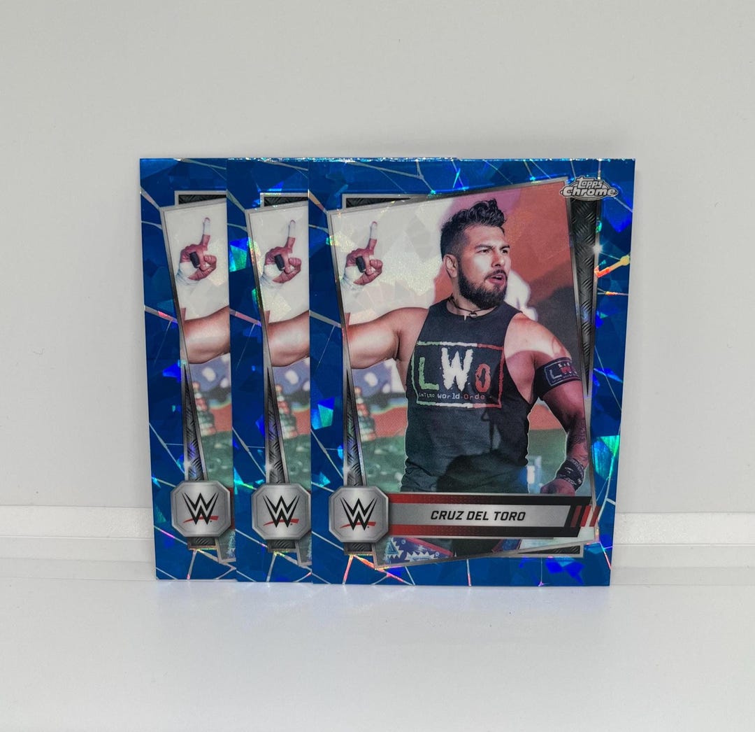 Cruz Del Toro #76; Sapphire Refractor; Topps Chrome WWE 2025 - Etsy