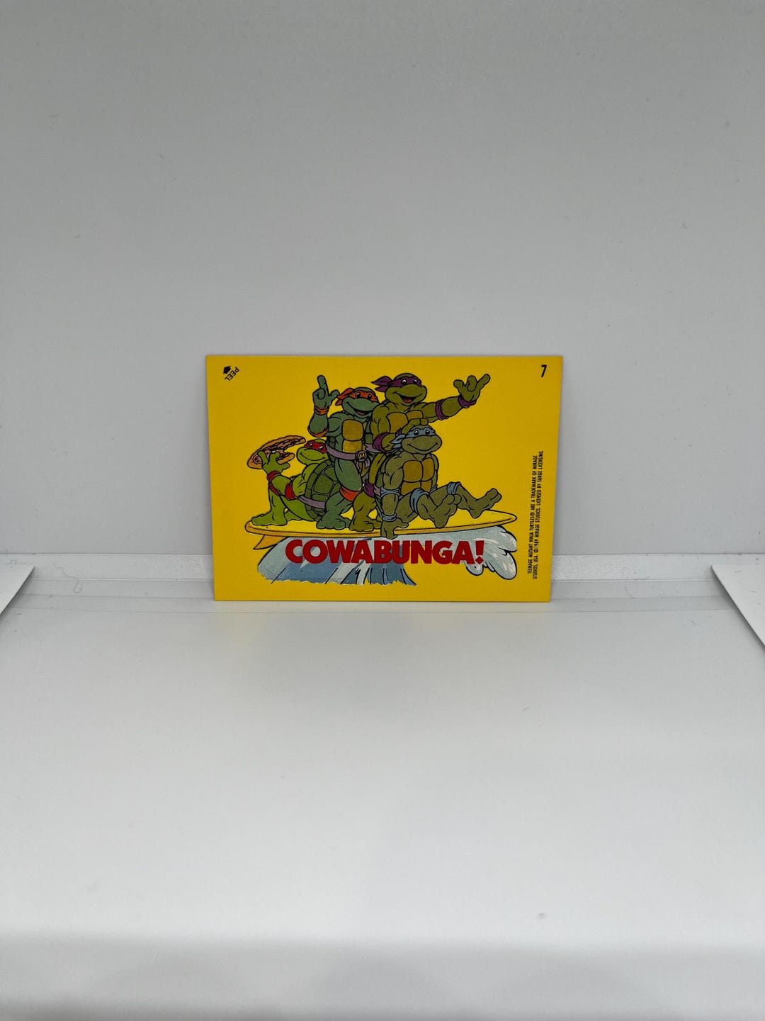 Cowabunga! #7; Teenage Mutant Ninja Turtles Sticker Card; Mirage ...