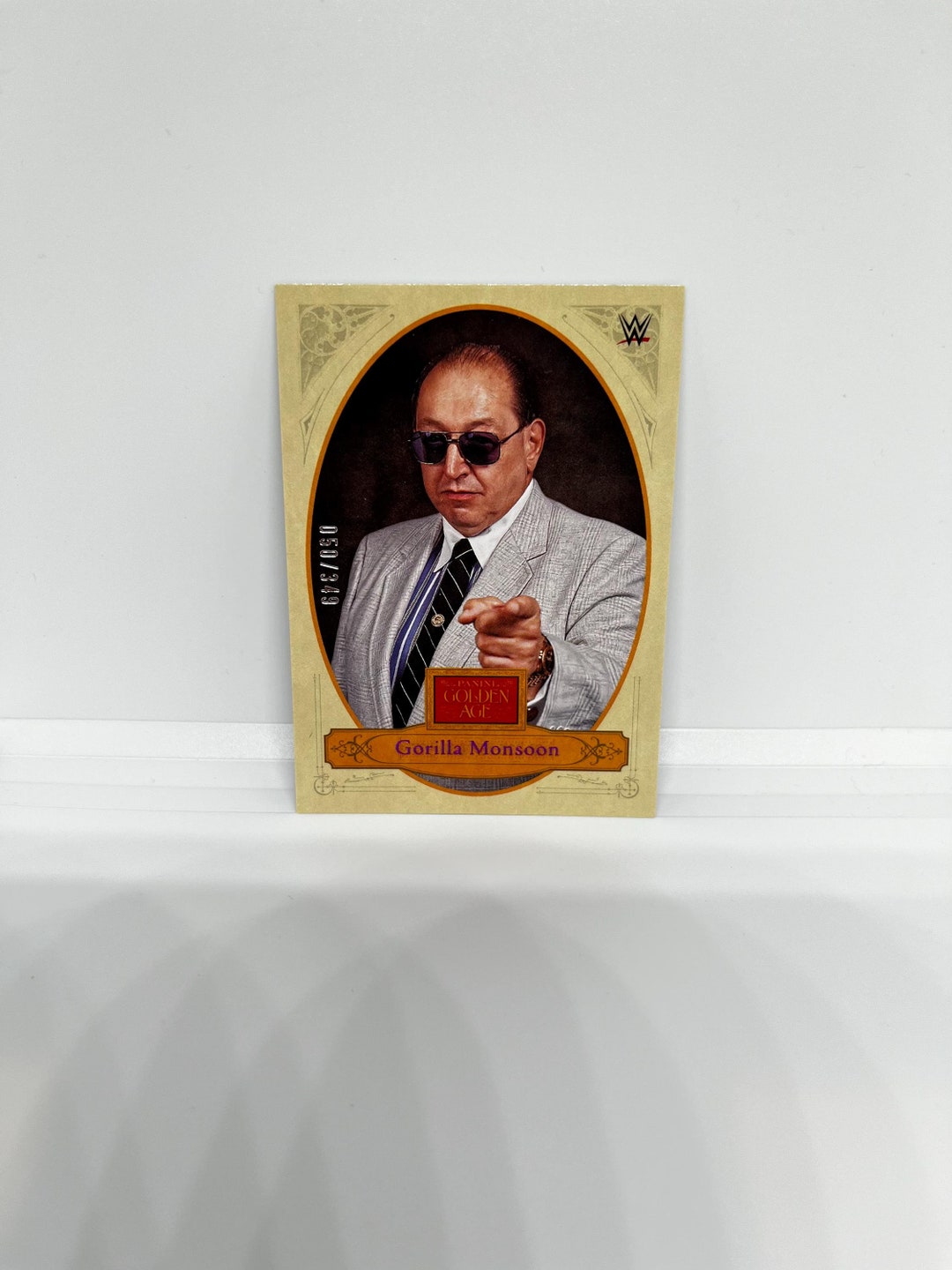 Gorilla Monsoon #184; Golden Age Insert - Purple Parallel Numbered 50/ ...