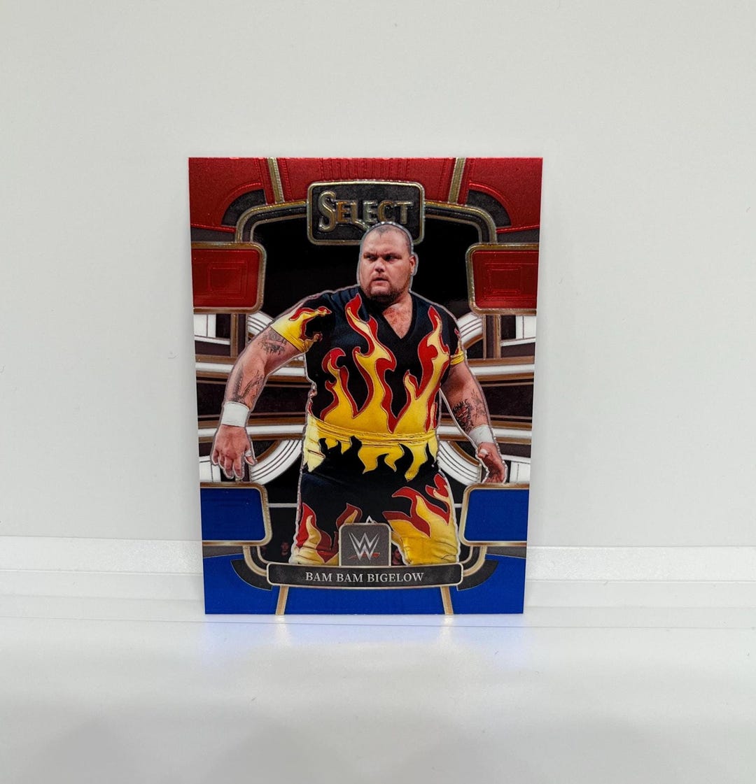 Bam Bam Bigelow #99; Red and Blue Prizm; Panini WWE Select 2024 - Etsy