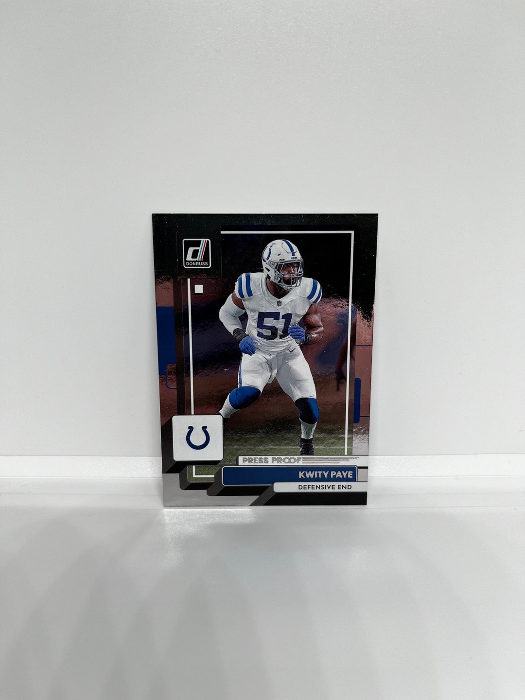 Kwity Paye #54 Indianapolis Colts; Silver Press Proof - Numbered 82/100 ...