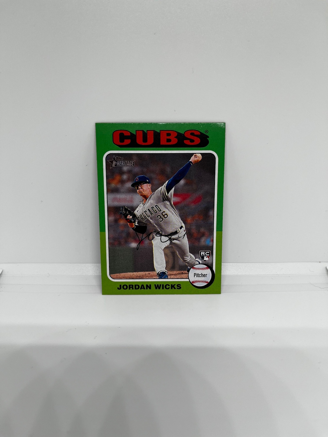Jordan Wicks #390 Chicago Cubs; Rookie; Topps Heritage Baseball 2024 - Etsy