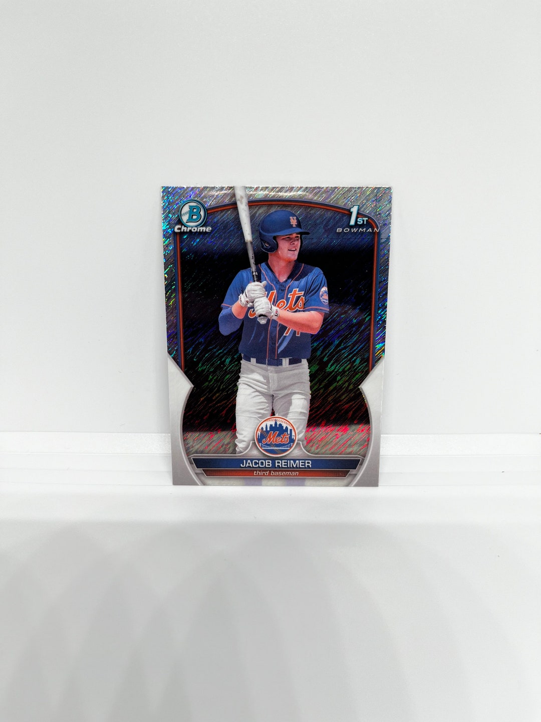 Jacob Reimer #BCP181 New York Mets; 1st Bowman - Shimmer Refractor ...