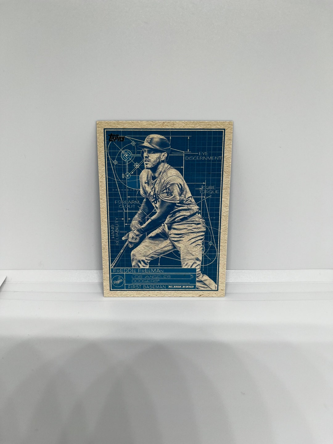 Freddie Freeman #SB12 Los Angeles Dodgers; Superstar Blueprint Insert ...