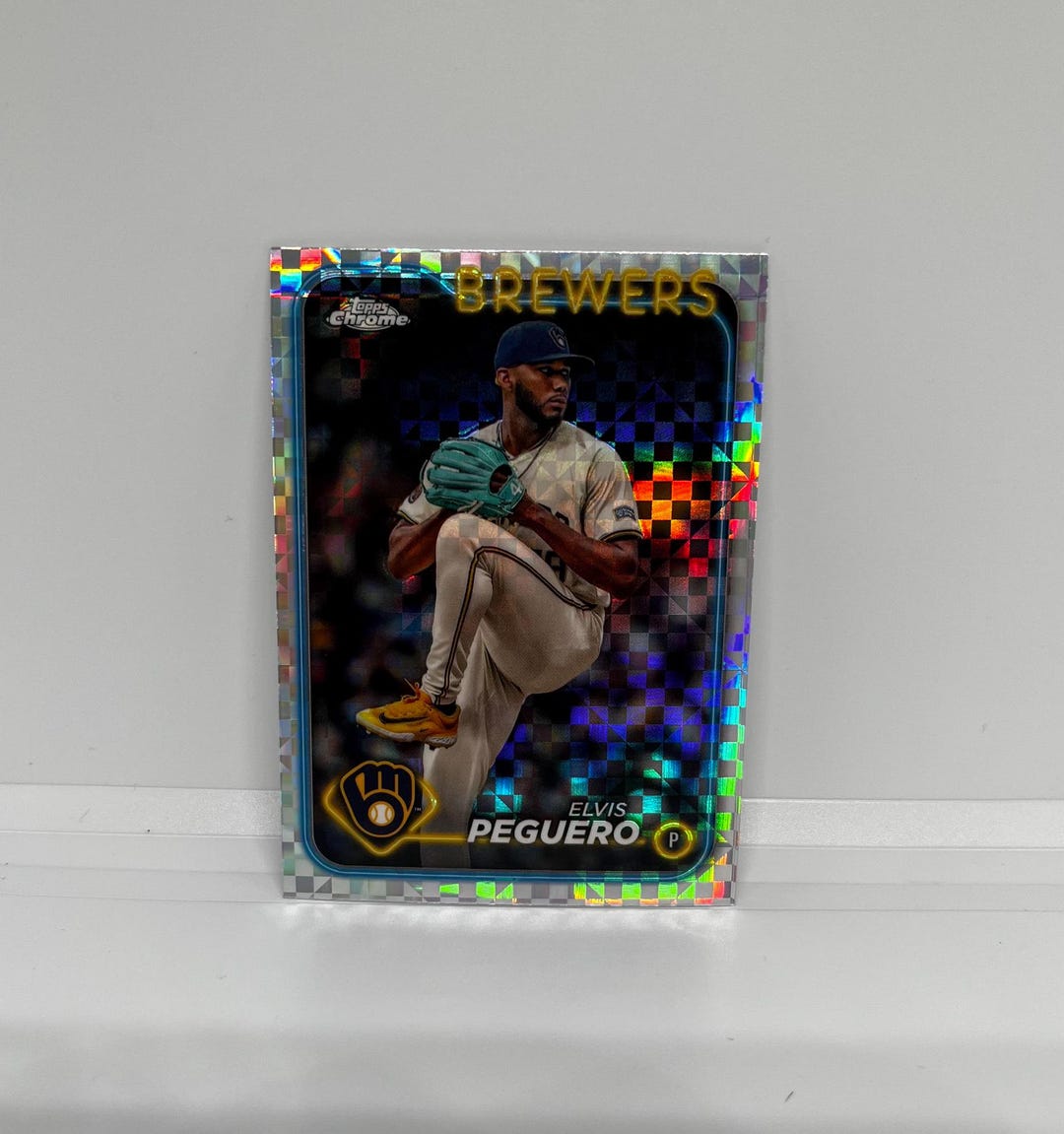 Elvis Peguero #USC63 Milwaukee Brewers; X-fractor Refractor; Topps ...