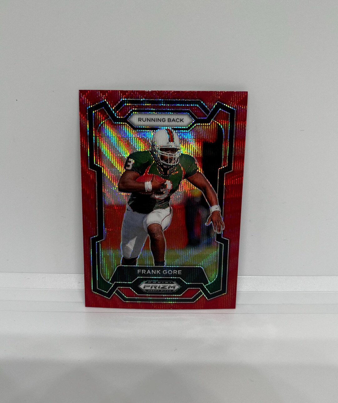 Frank Gore #79 Buffalo Bills; Red Wave Prizm; Panini Prizm Draft Picks ...
