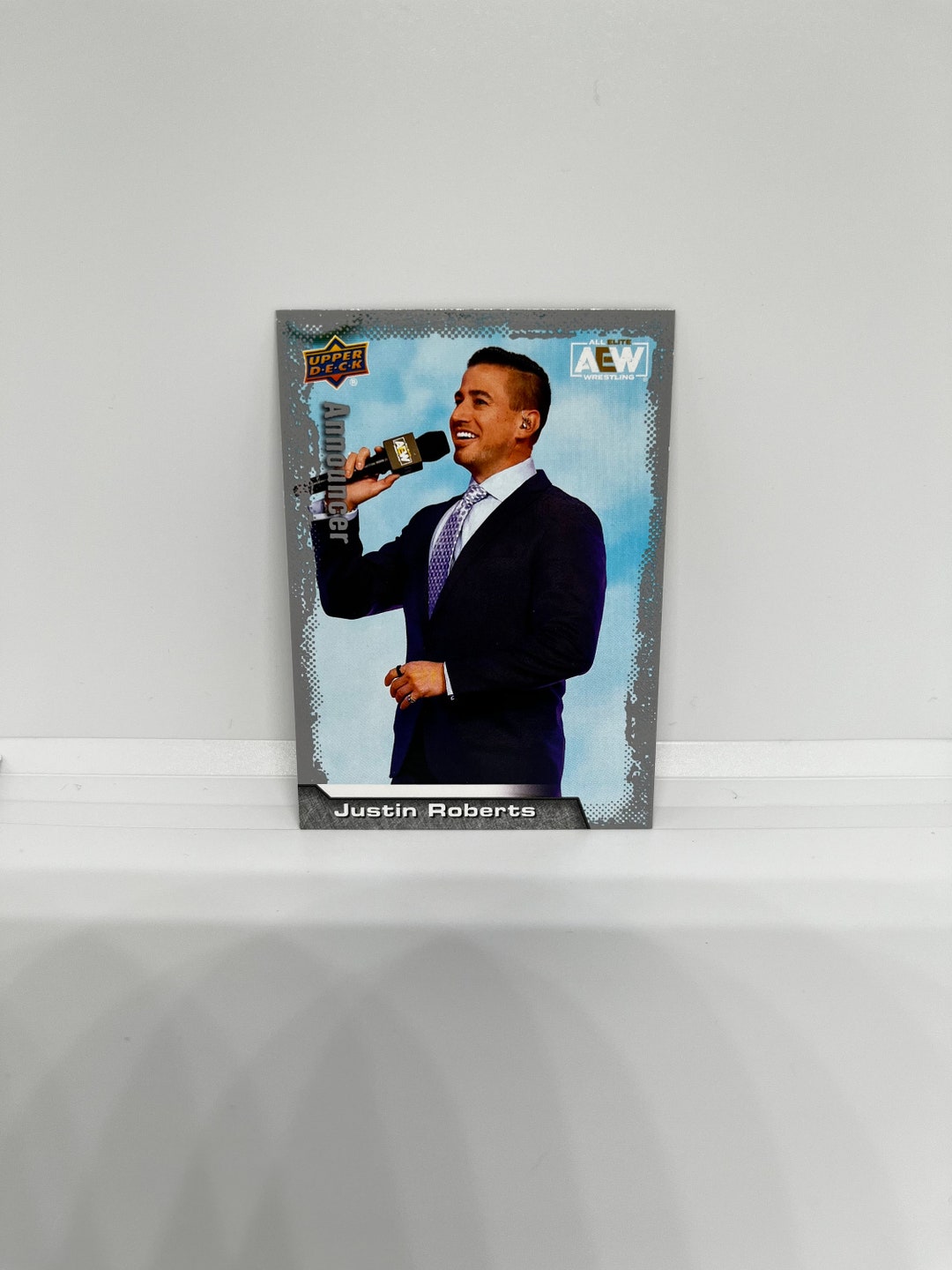 Justin Roberts #96; Announcer - Base Card; Upper Deck AEW 2022 - Etsy
