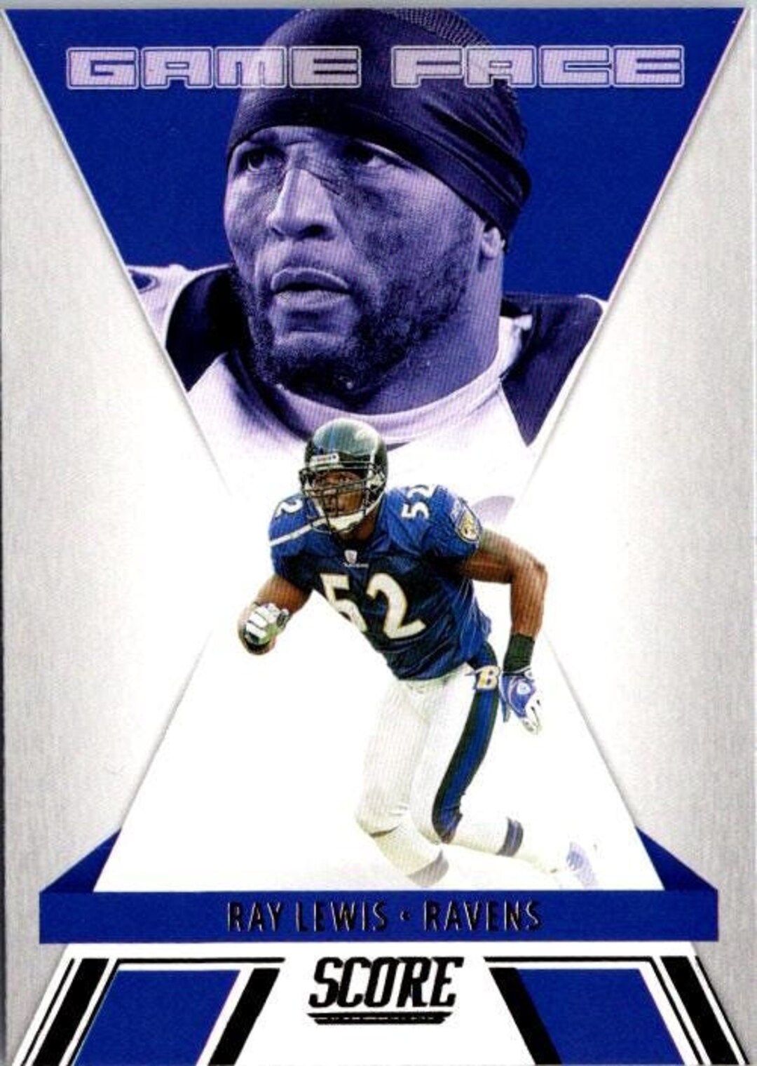 Ray Lewis #GF6 Baltimore Ravens; Game Face Insert; Panini Score ...