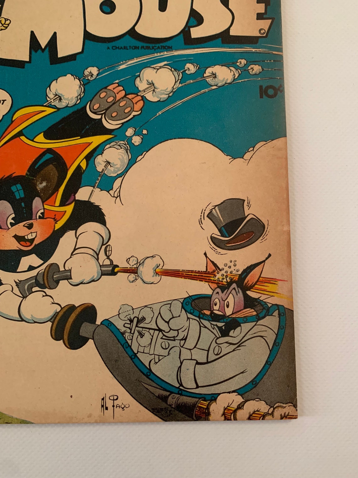 Atomic Mouse 7 4.5 Al Fago cover art Back Cover Pin-Up | Etsy