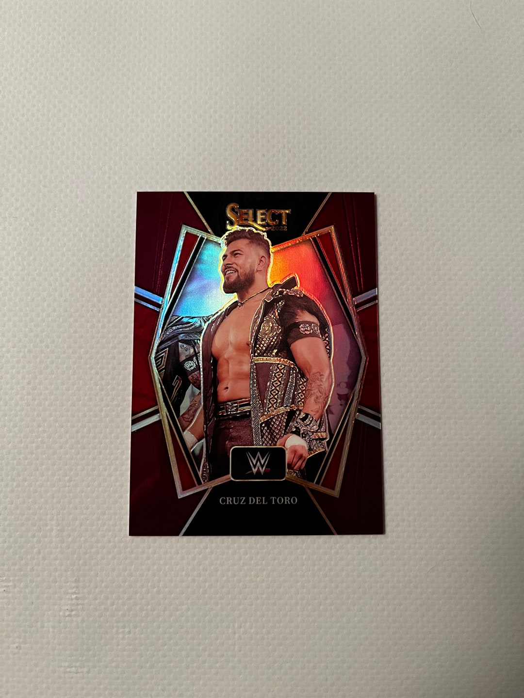 Cruz Del Toro #178; Maroon Prizm - Numbered 143/149; Panini WWE Select ...