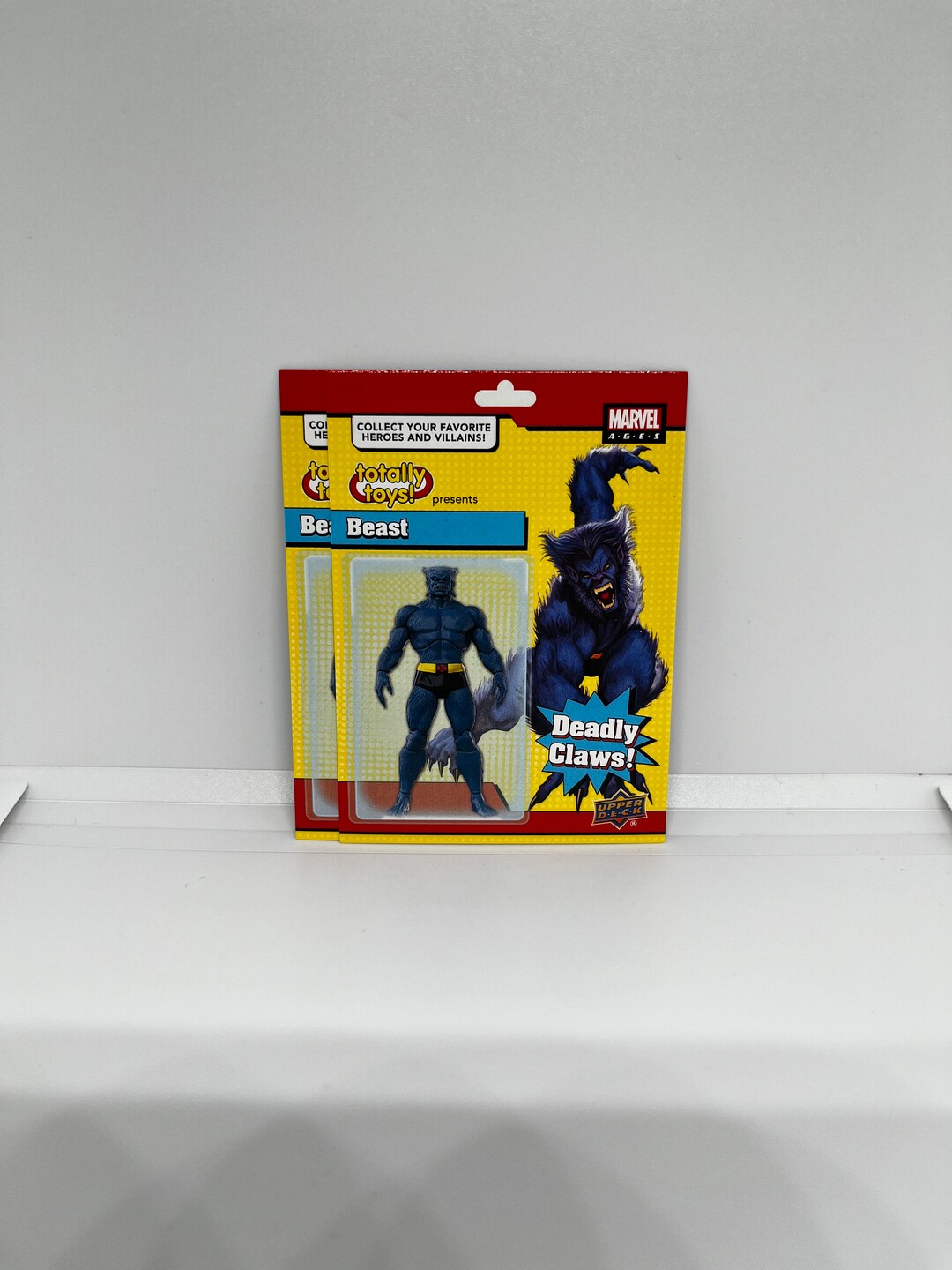Beast #TT1; Totally Toys Action Figure Insert; Upper Deck Marvel Ages ...