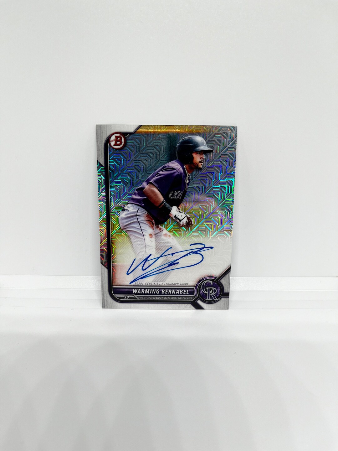 Warming Bernabel BCMA-WB Colorado Rockies Autograph Mojo Parallel Topps Bowman Chrome 2022 - Etsy