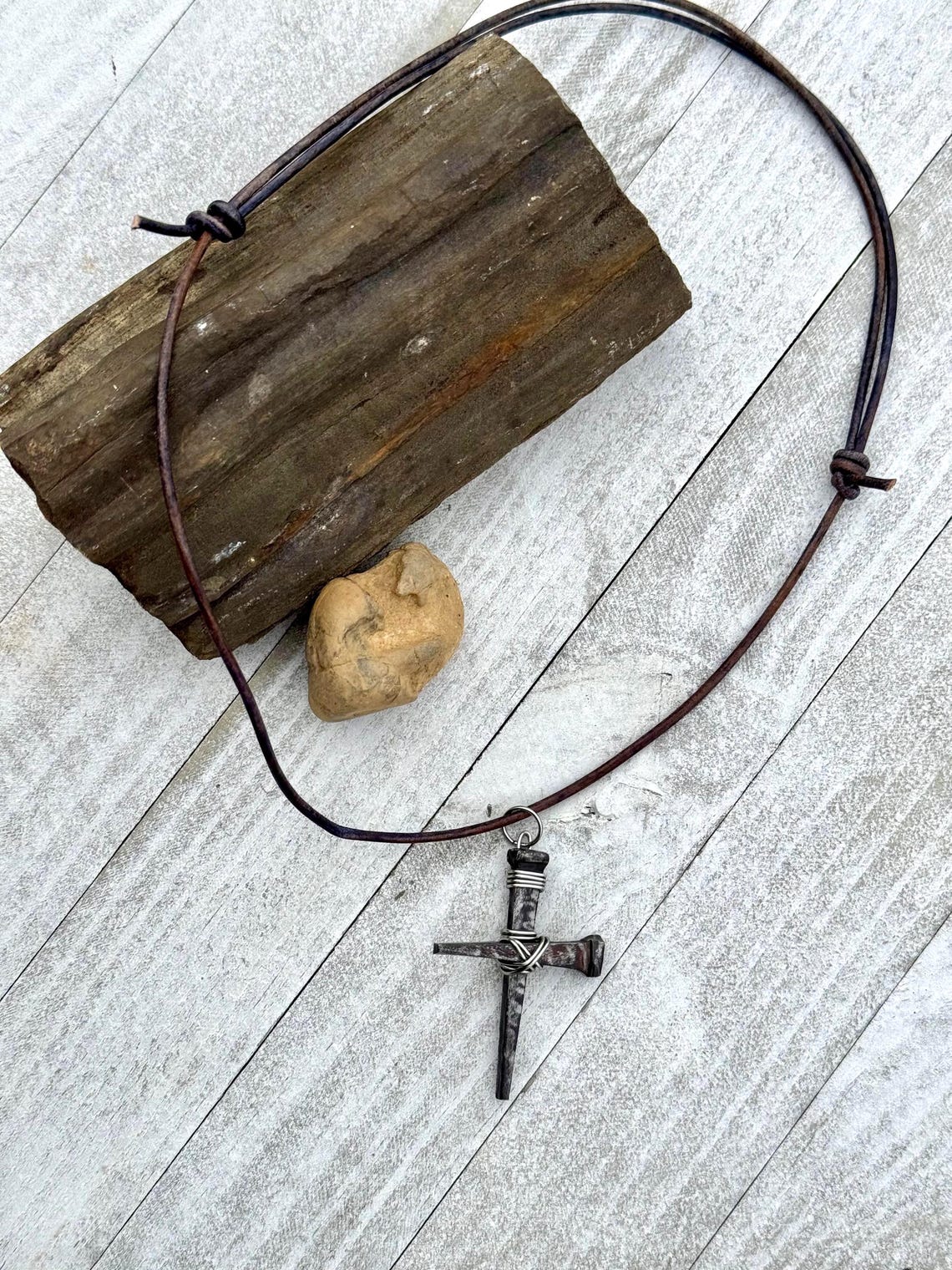 Silver Mens Cross Necklace Mens Jewelry Gift Christian Gifts for ...