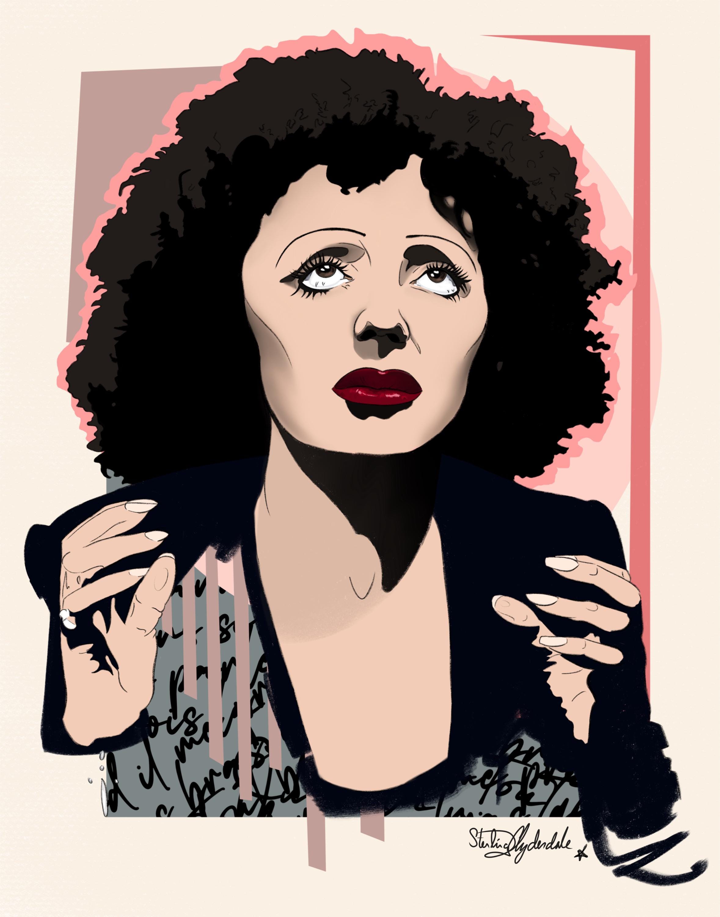 Edith Piaf Art Print - Etsy