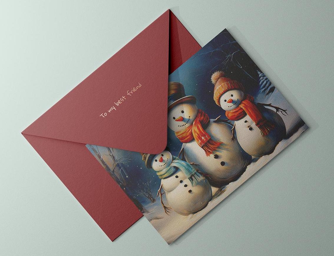 Holiday Art Snowman Snowman Family Professional Artistry Instant ...