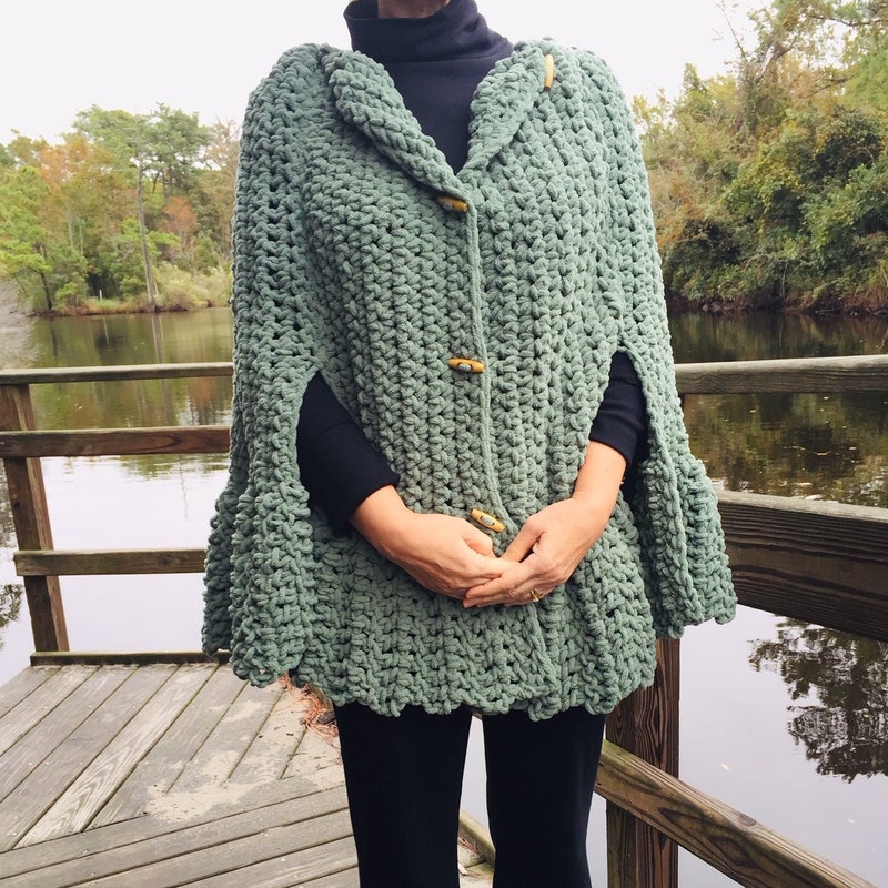 Crochet Cape - Etsy
