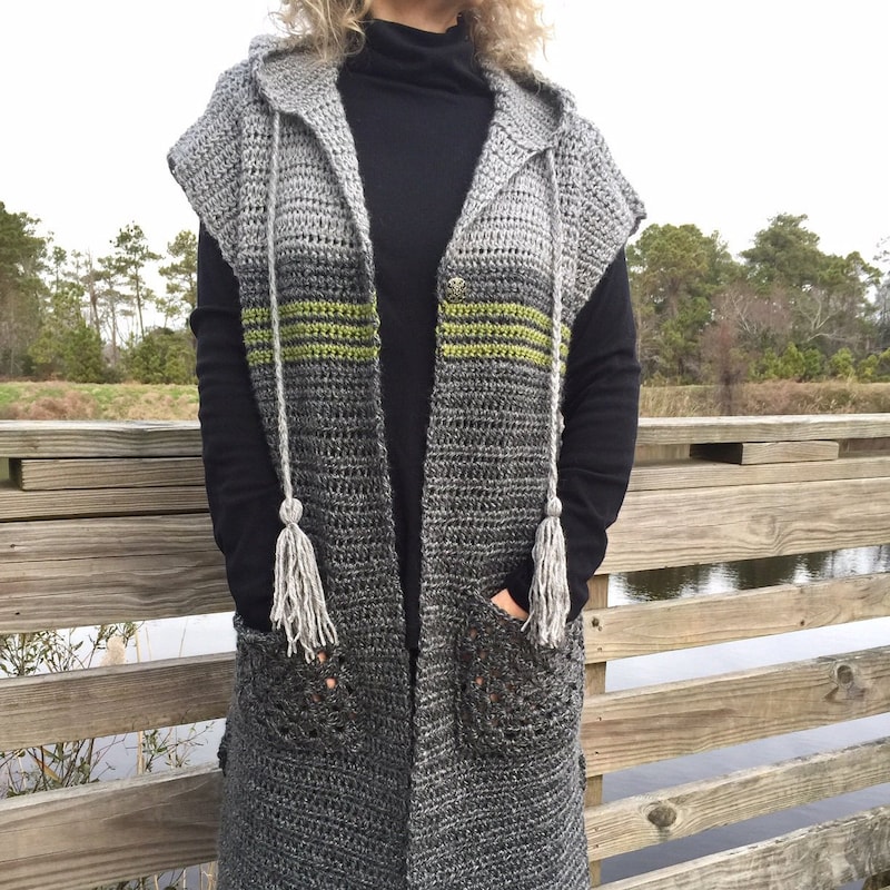 Easy Crochet Tunic Vest - Etsy