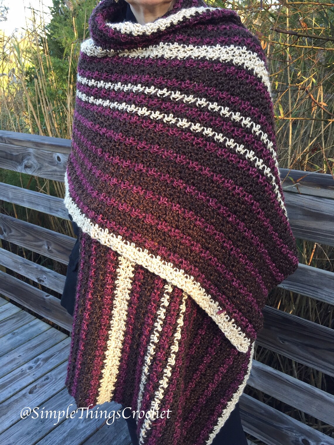 Easy Women's Crochet Wrap Easy Crochet Shawl Pattern - Etsy