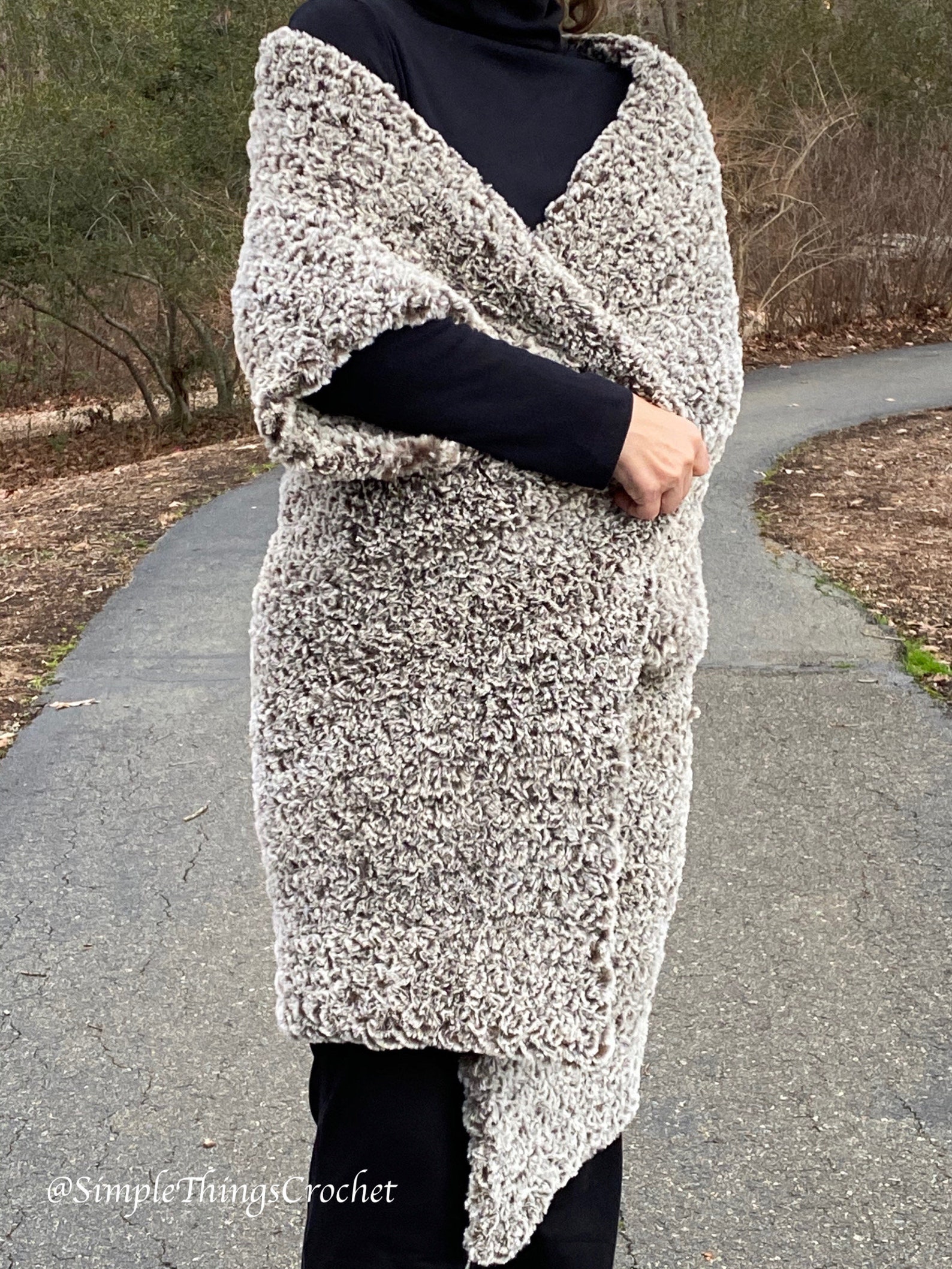 Easy Crochet Wrap Pattern Easy Women's Sweater Crochet | Etsy