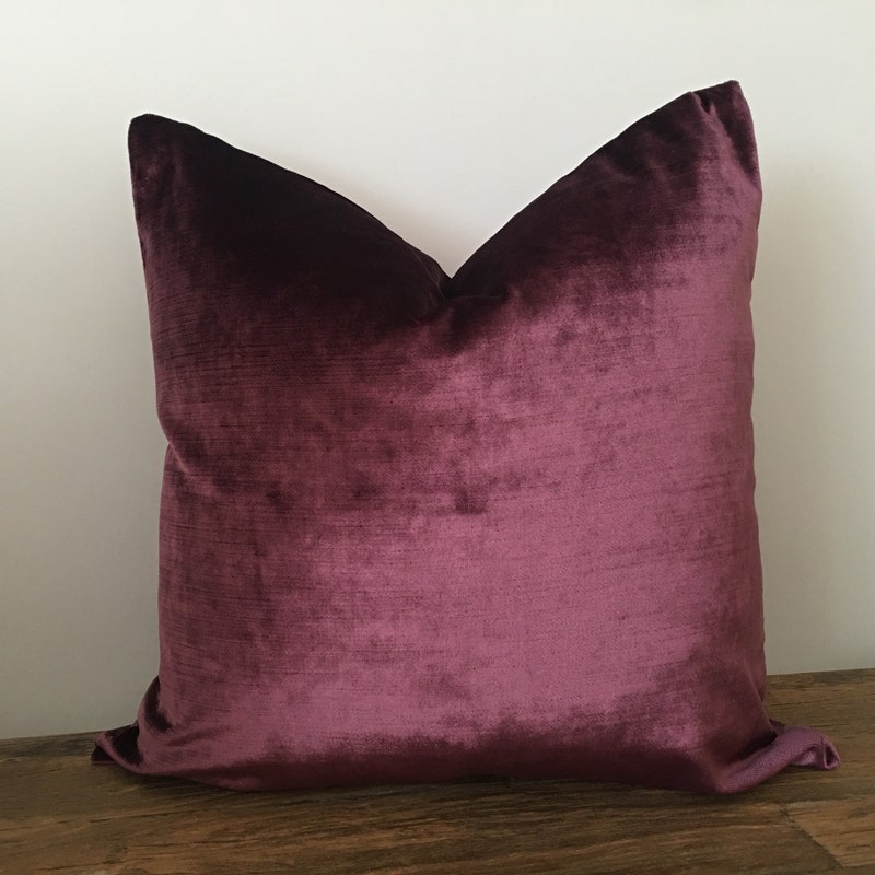 Purple Velvet Pillow - Etsy