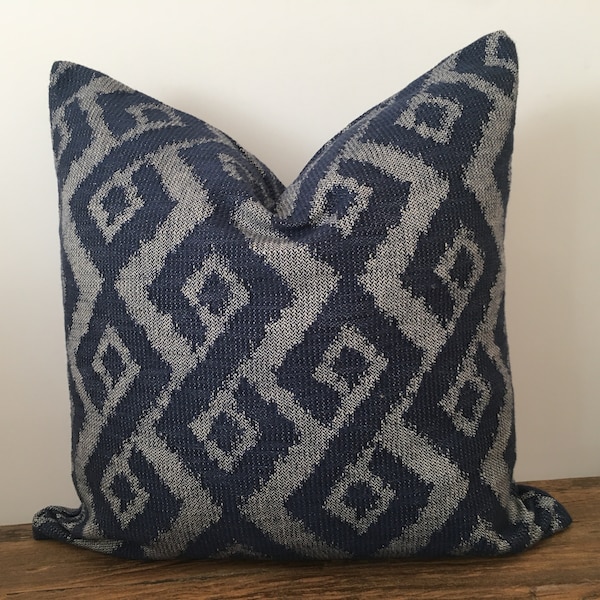 Blue Boho Pillow - Etsy