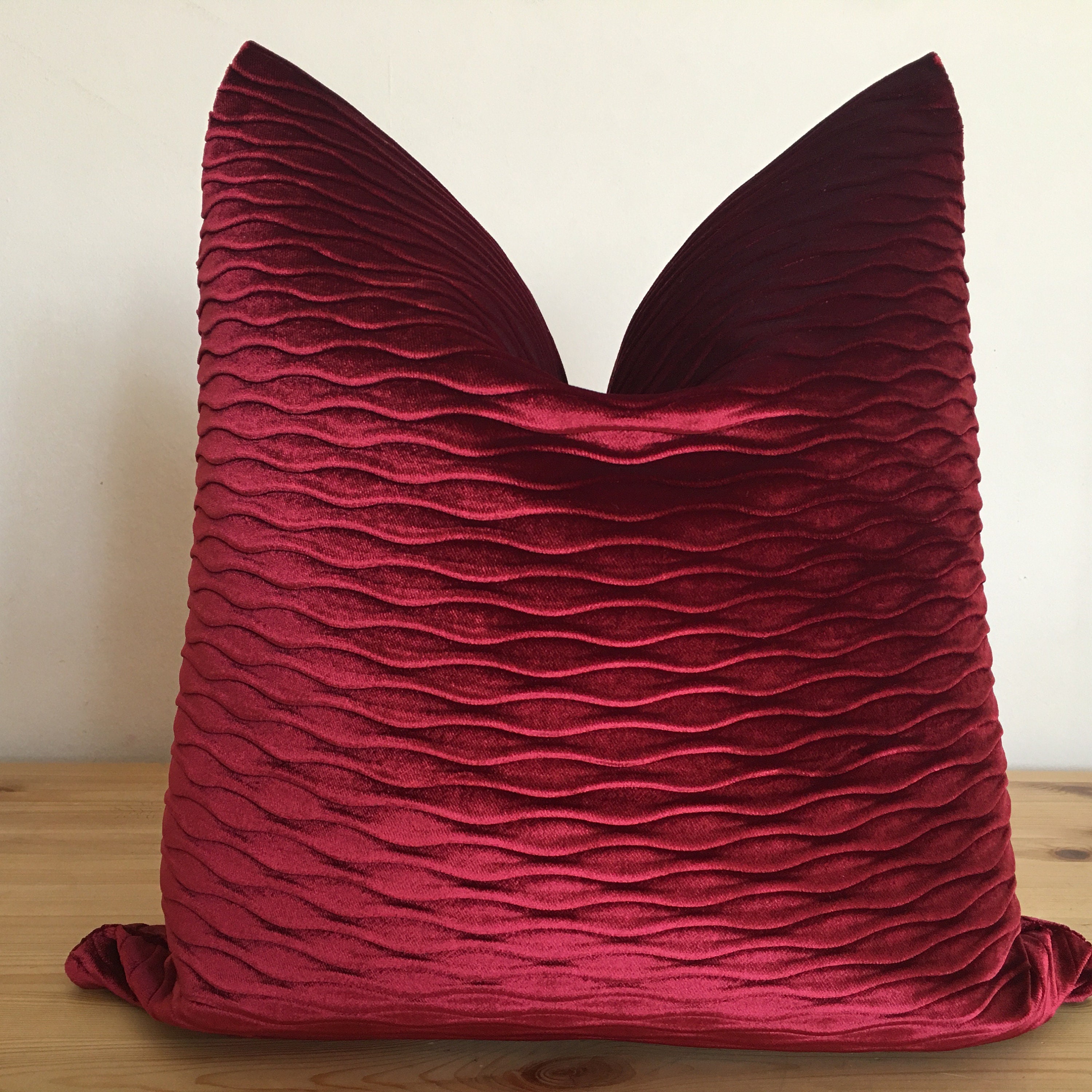 Velvet Cushion Red Texture