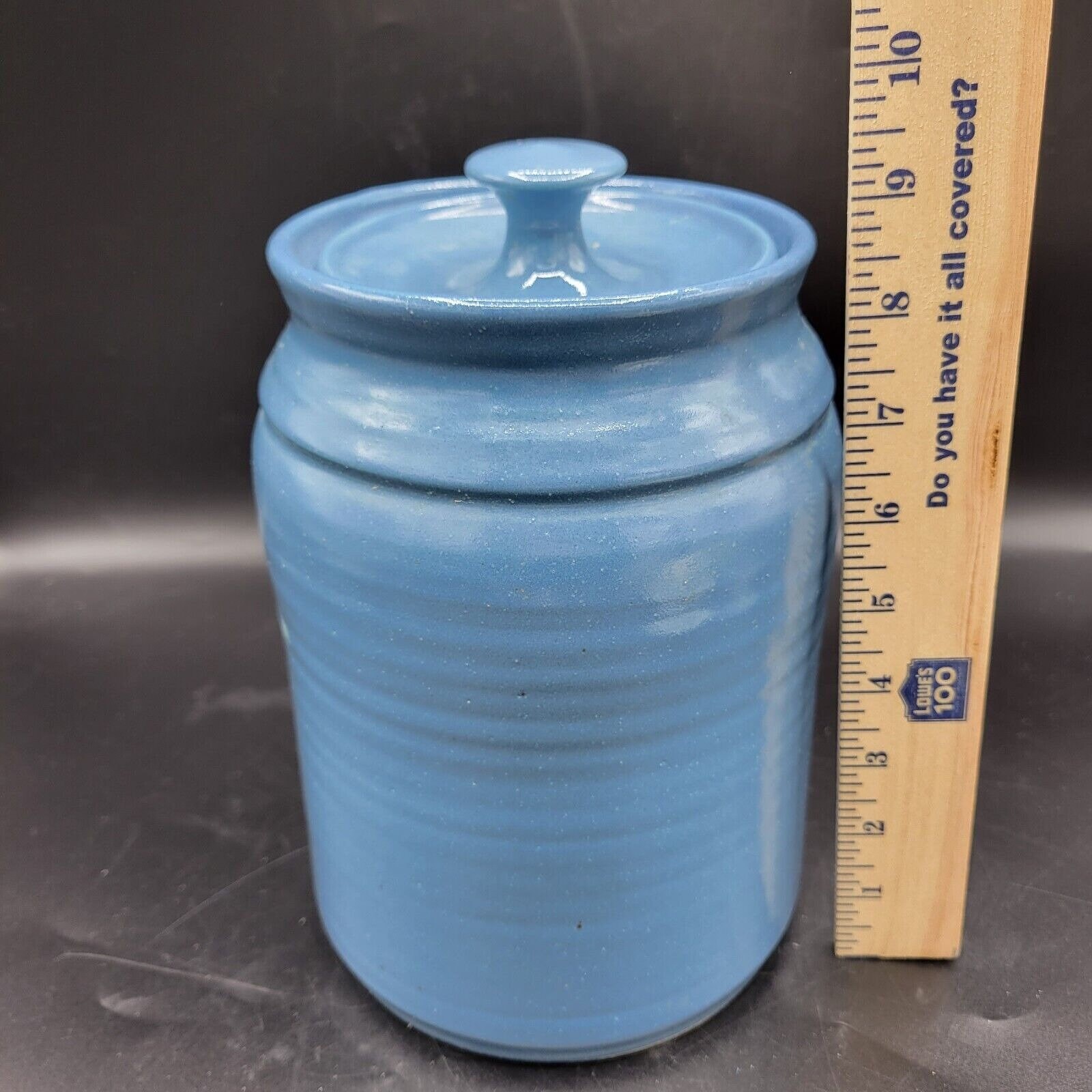 Cornflower Blue Country Studio Art Pottery Cannister With Lid - Etsy
