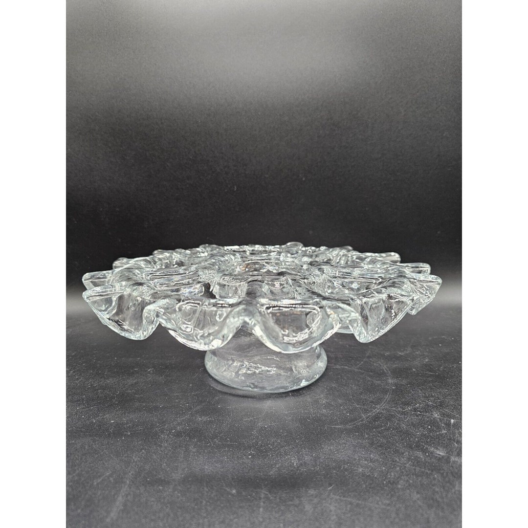 Vintage Scandinavian Muurla of Findland Glass Candle or Flower - Etsy