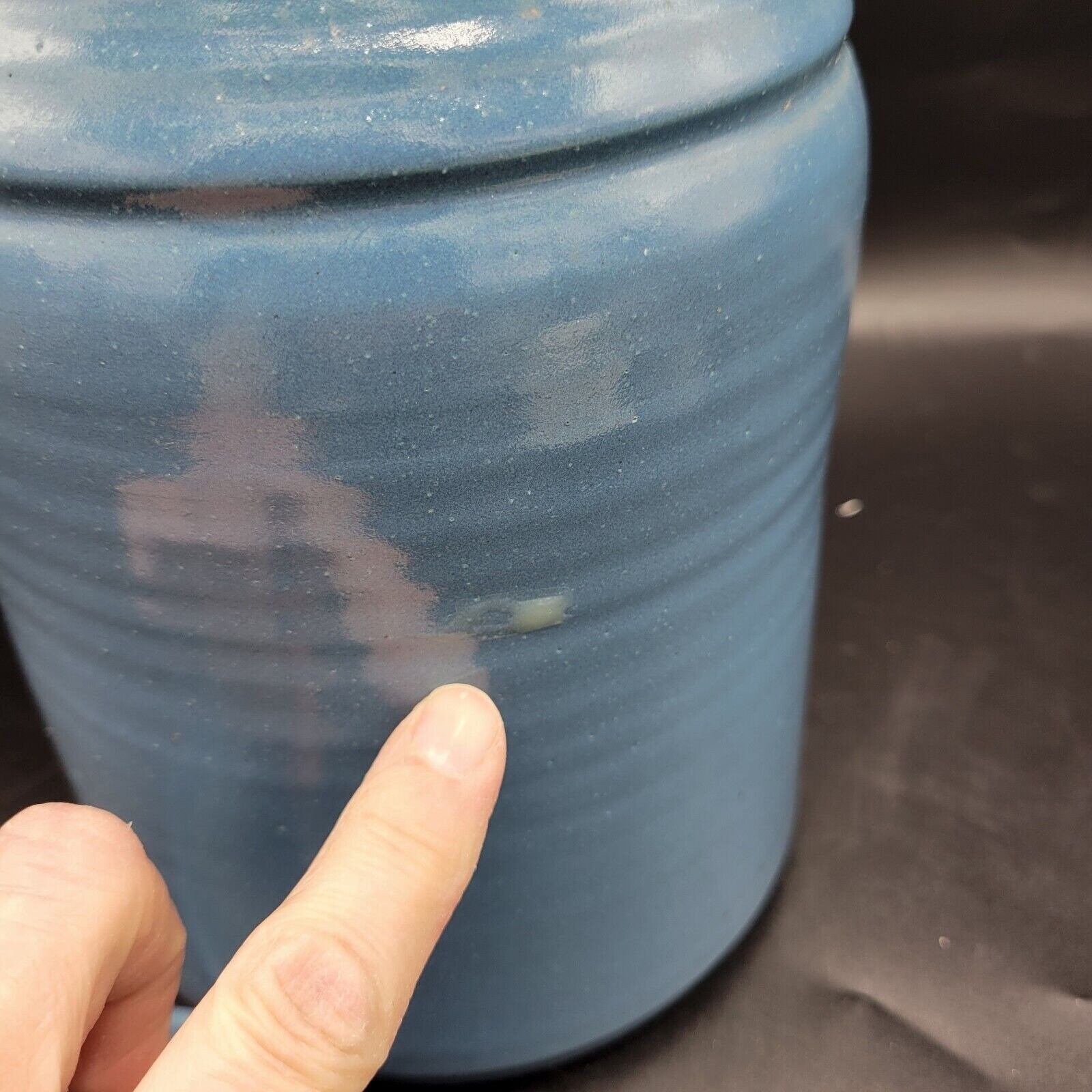Cornflower Blue Country Studio Art Pottery Cannister With Lid - Etsy