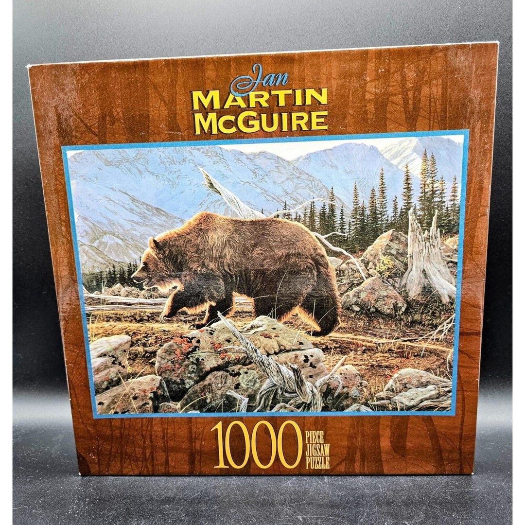 Jan Martin Mcguire Puzzle Grizzly Bear Passage to Dusk 1000 Piece Puzzle New - Etsy