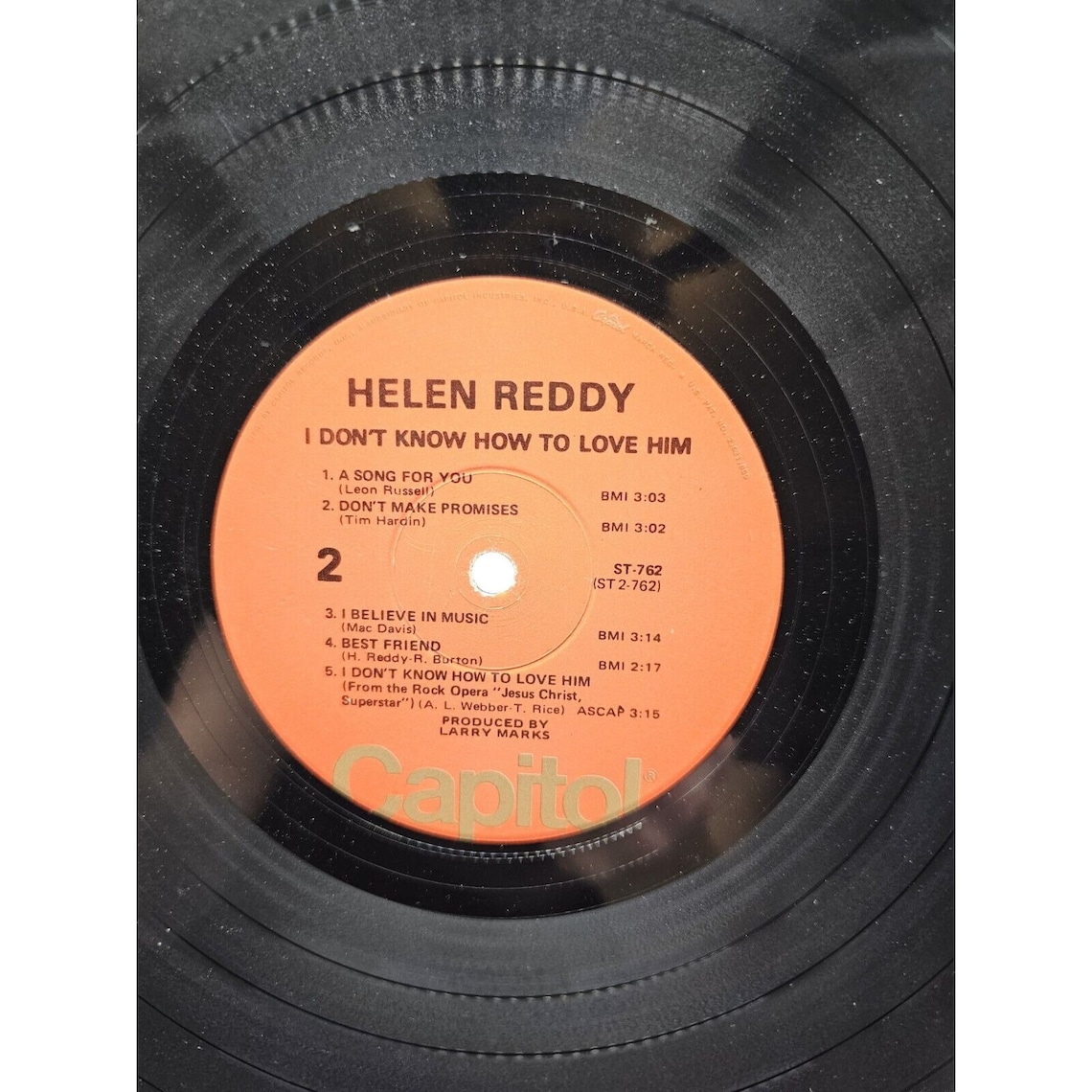 Helen Reddy I Don't Know How to Love Him Vinyl, LP, Capitol Records ST ...