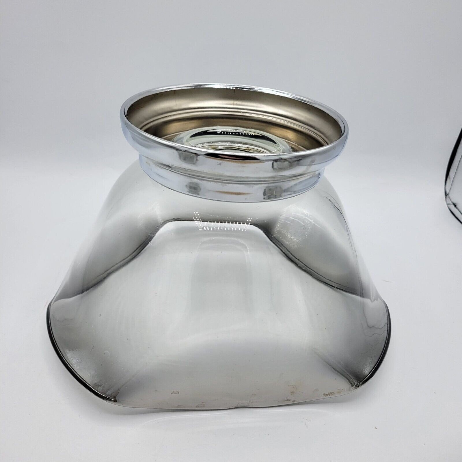 Vintage Dorothy Thorpe Wavy Smokey Silver Fade MCM Snack Bowl With 6 ...