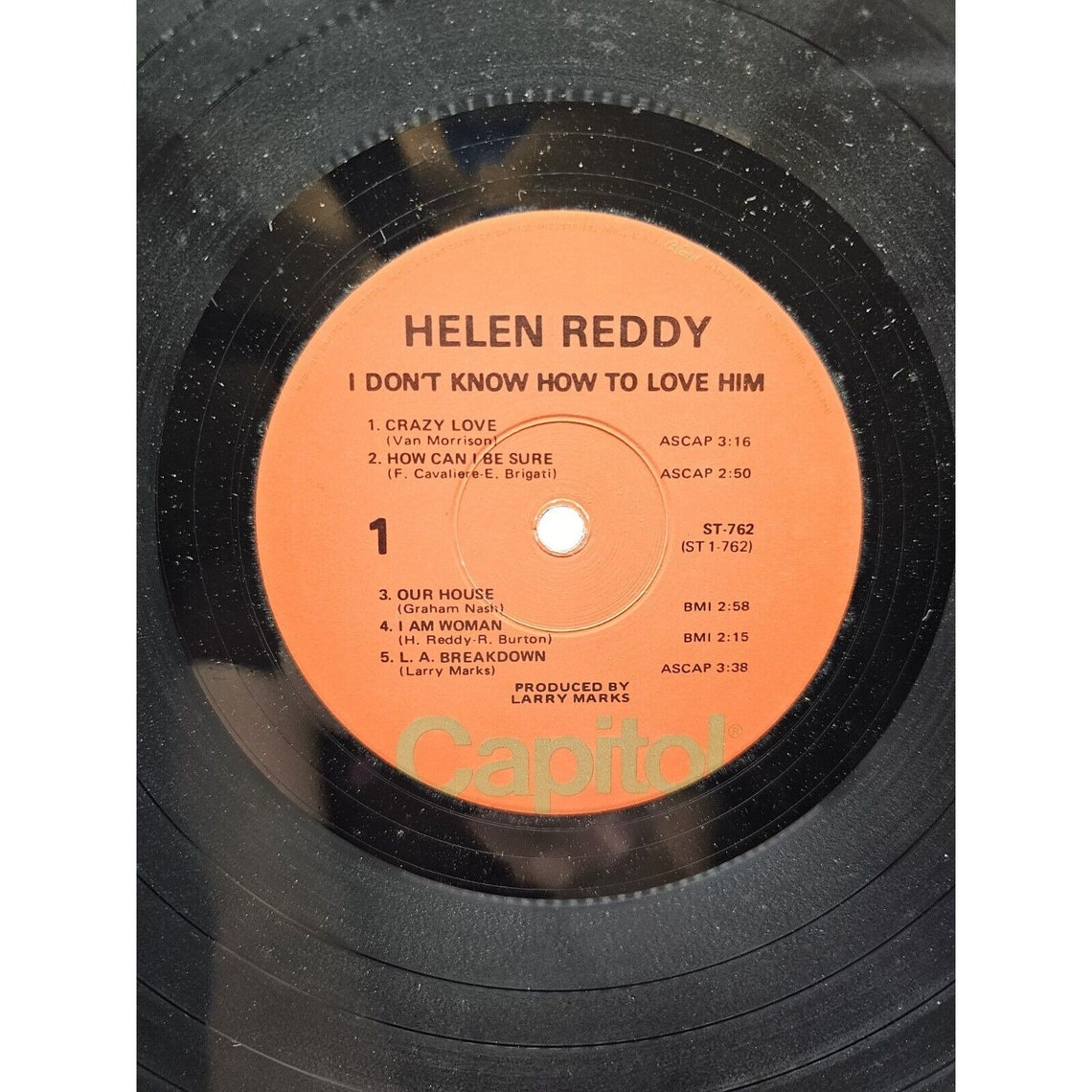 Helen Reddy I Don't Know How to Love Him Vinyl, LP, Capitol Records ST ...