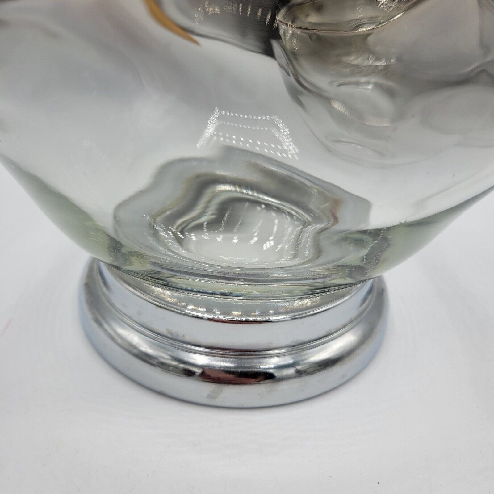 Vintage Dorothy Thorpe Wavy Smokey Silver Fade MCM Snack Bowl With 6 ...