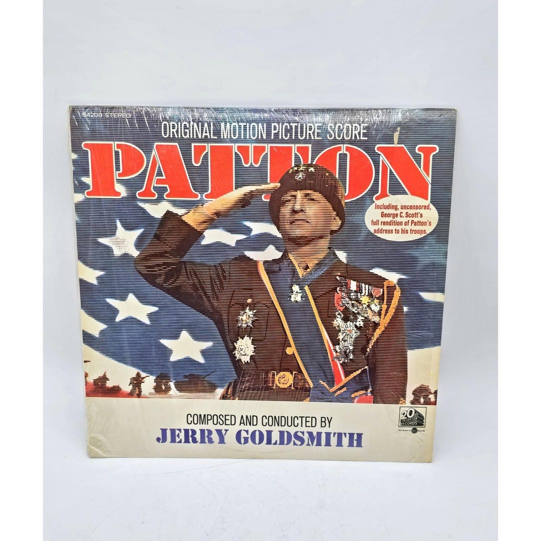 Patton Soundtrack Vintage Vinyl Record TESTED LP Jerry Goldsmith ...