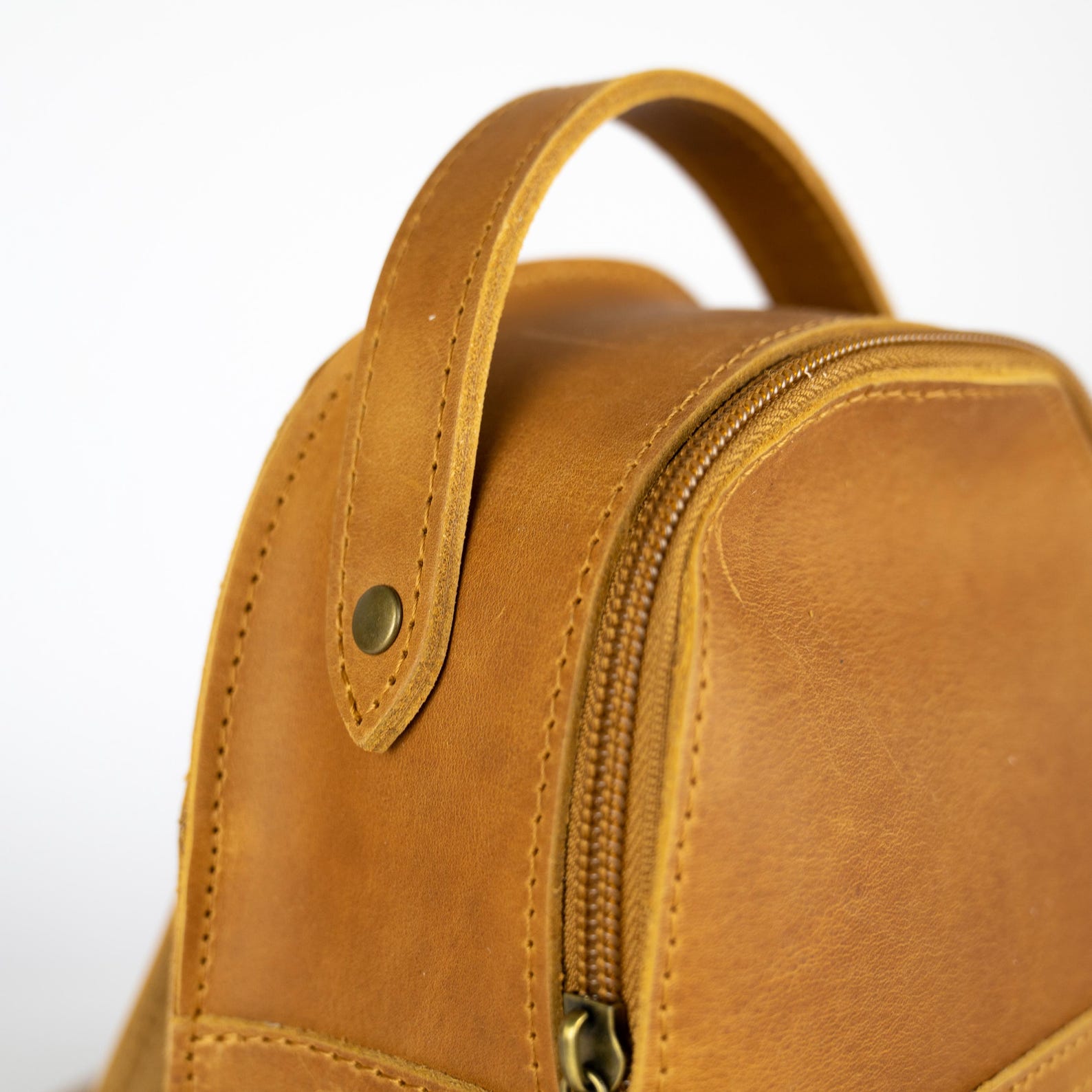 Mini Leather Backpack "theros" Black - Etsy