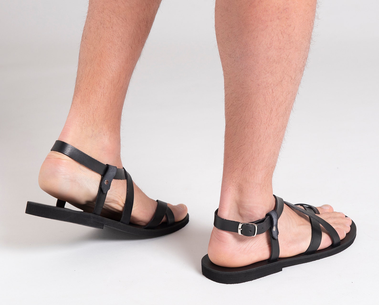 STRAP SANDALS MENS Greek Leather Sandals for Men Strappy | Etsy