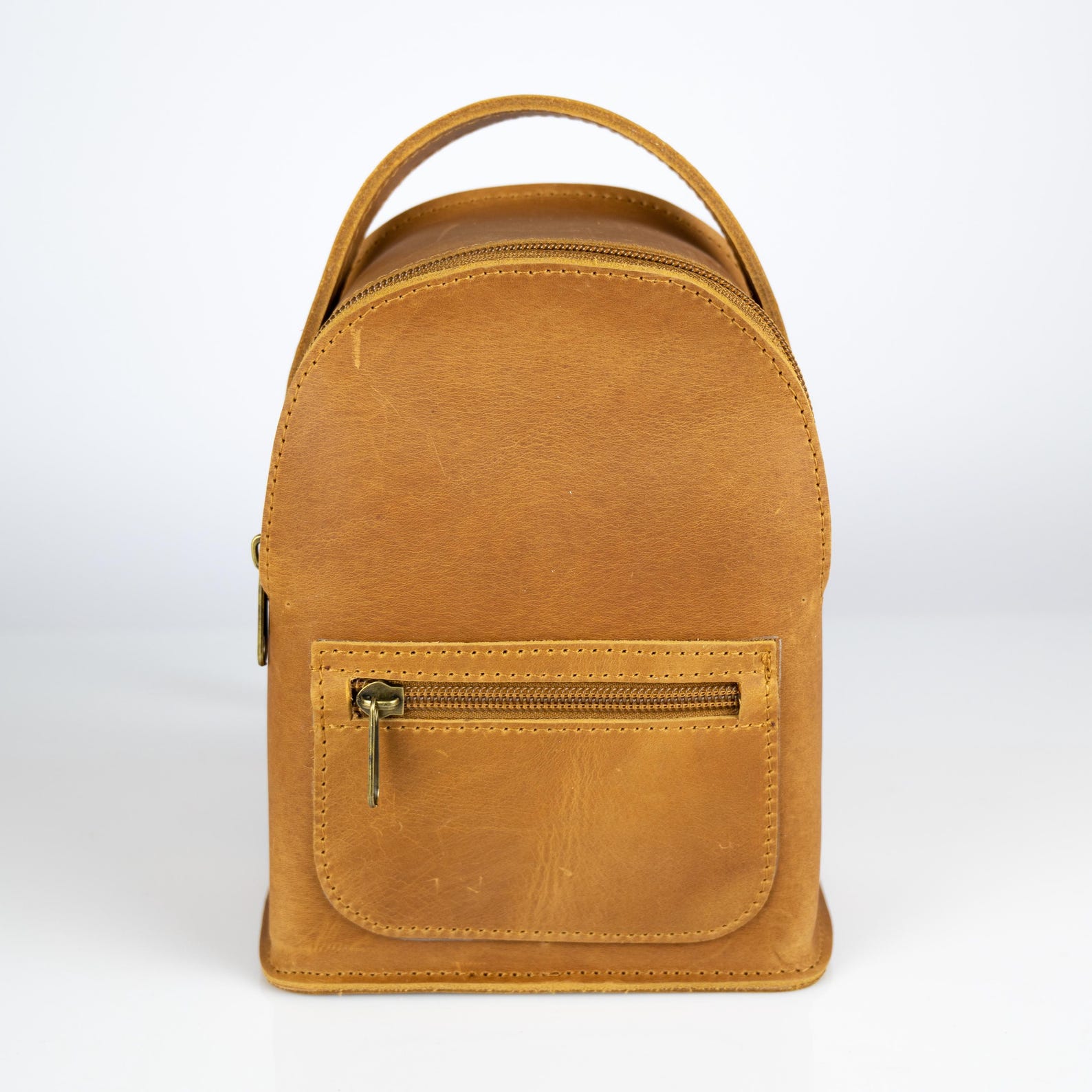 Mini Leather Backpack "theros" Black - Etsy